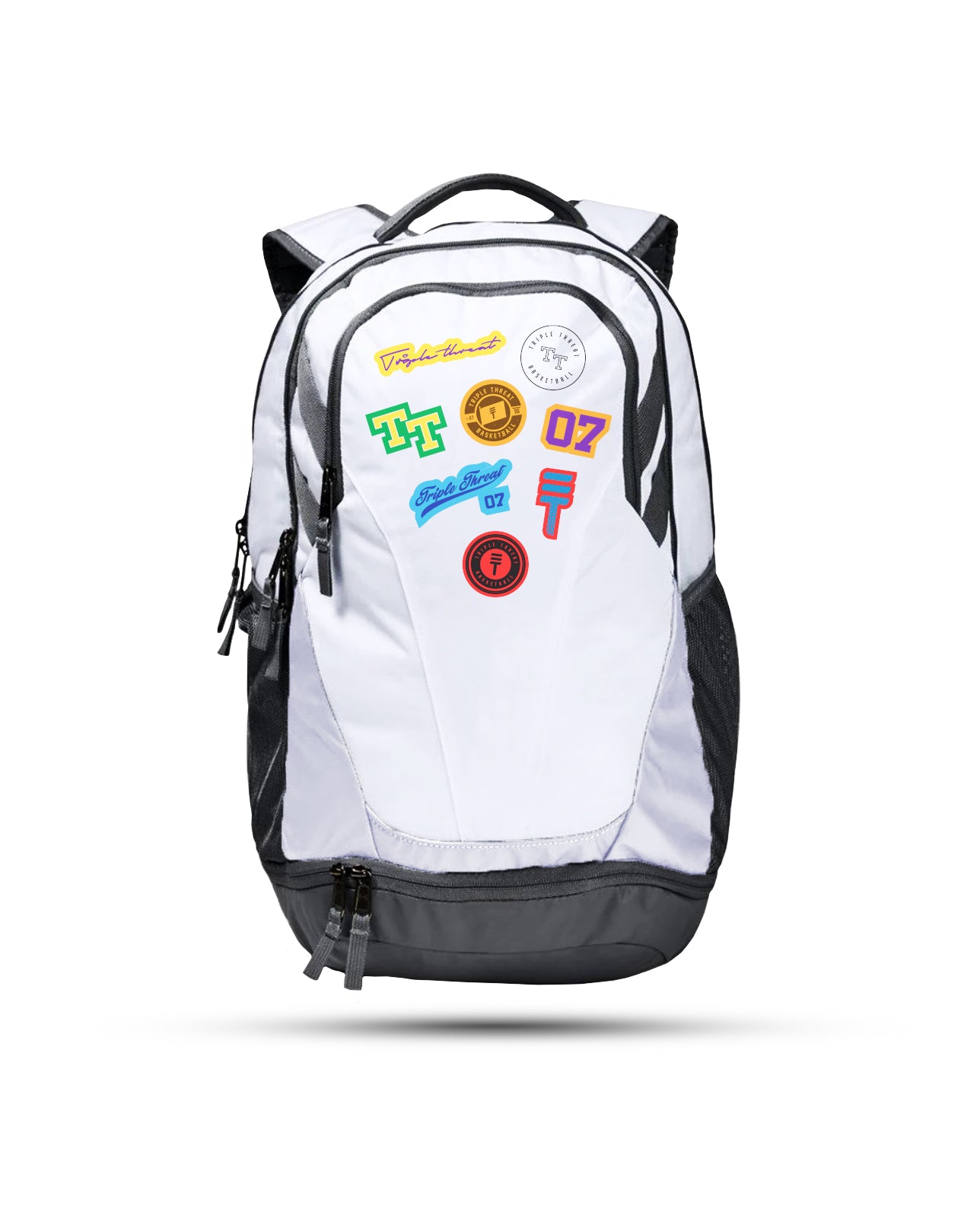 Logo Backpack - White | Triple Threat NZ